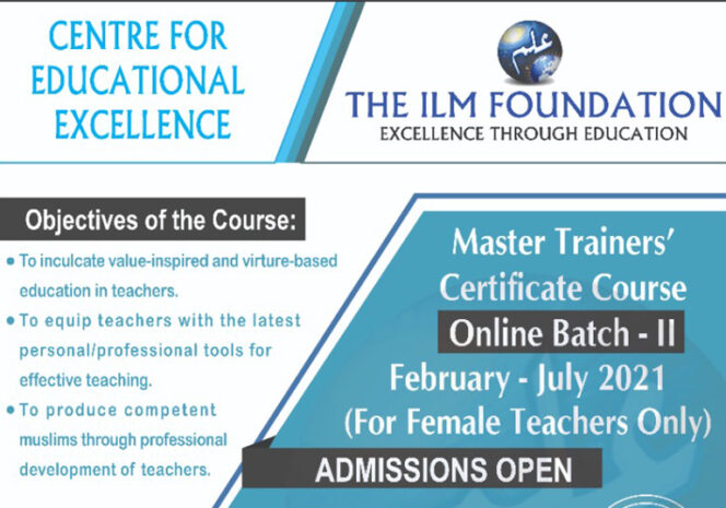 Master Trainer’s Certificate Course – The ILM Foundation