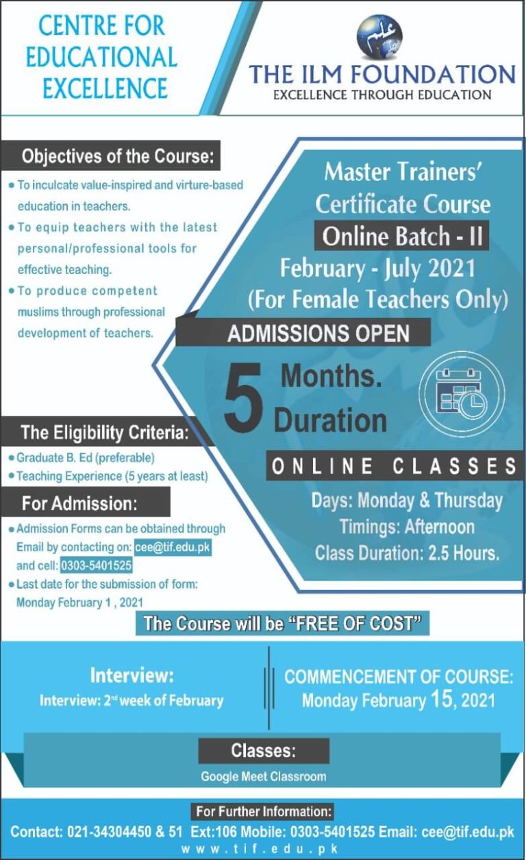 Master Trainer Program – The ILM Foundation